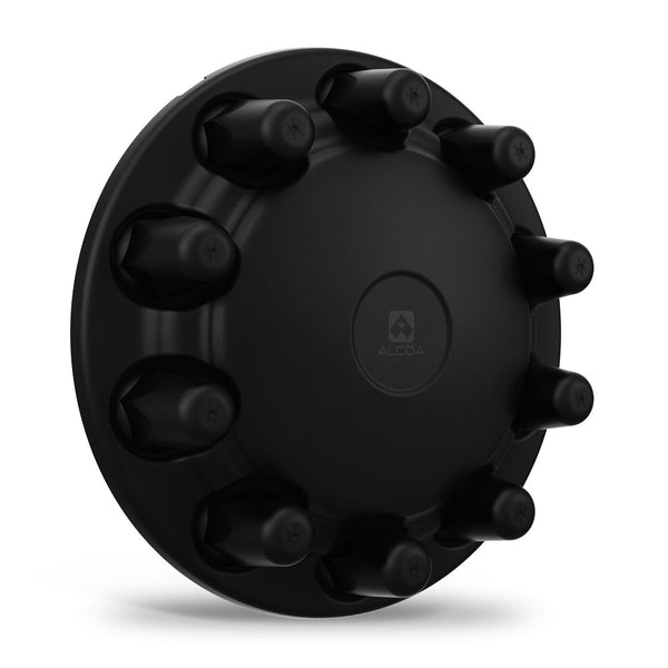 Alcoa Aero Front Matte Black Interlocking Hub Cover Kits (Clamp On) Se ...